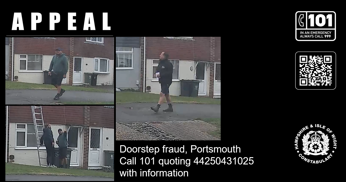 CCTV released as part of Portsmouth doorstep fraud investigation ...